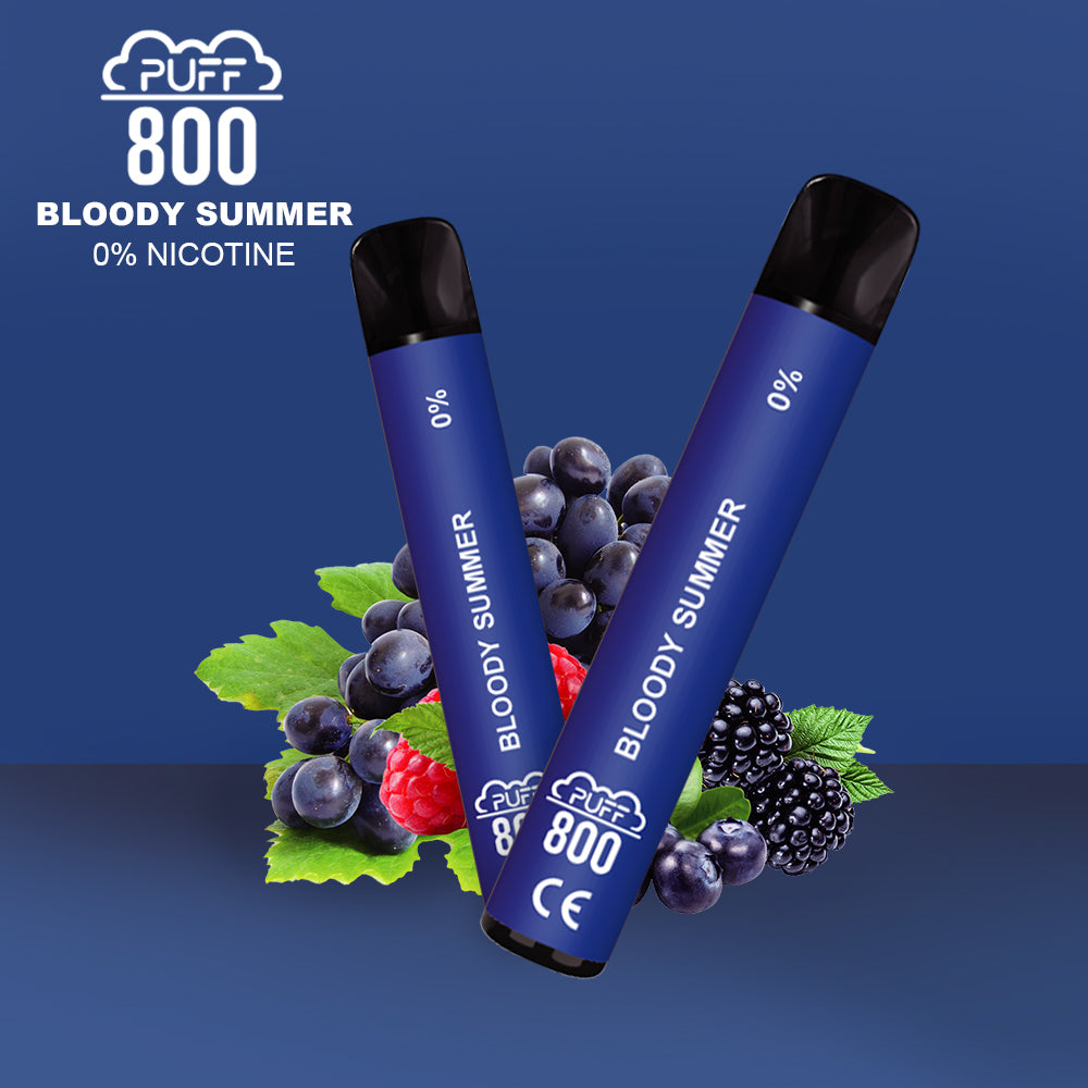 Vape sans nicotine - Puff 800 - Bloody Summer – Puff Suisse SA